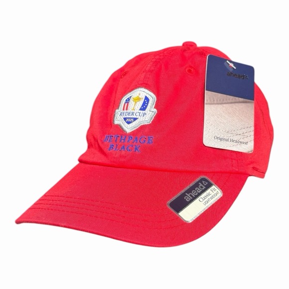AHEAD | Accessories | Nwt 225 Ryder Cup Red Hat Official License ...